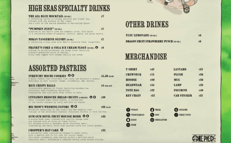 One Piece Cafe inspired by the manga now open in Las Vegas