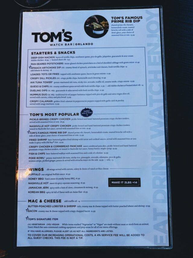 Tom's Watch Bar rooftop restaurant now open in Orlando