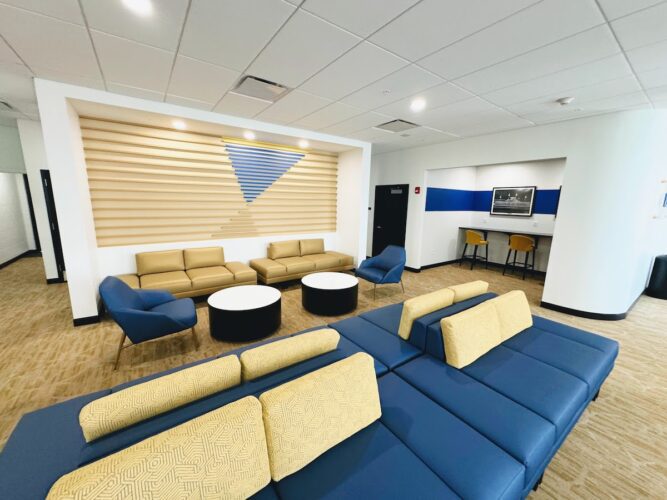Inside the new Visa cardholder lounge at Universal Studios Florida