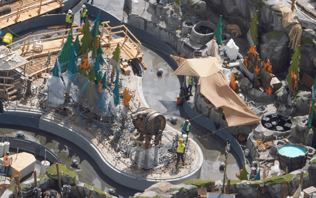 Epic Universe construction update: Toothless, Hiccup in Isle of Berk