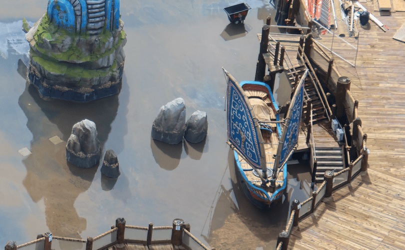 Epic Universe construction update: Toothless, Hiccup in Isle of Berk