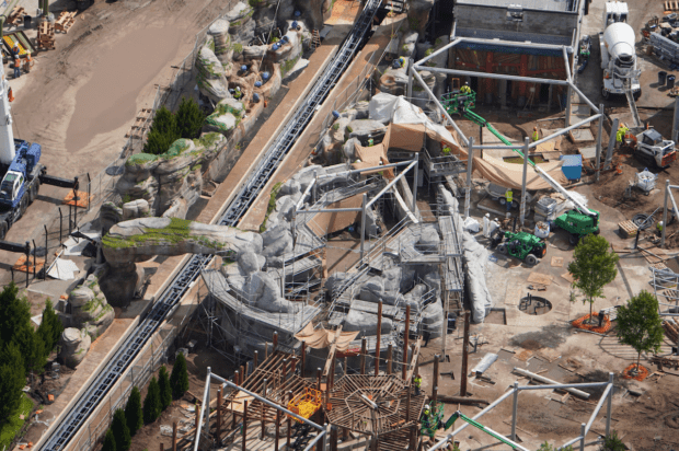 Epic Universe construction update: Toothless, Hiccup in Isle of Berk