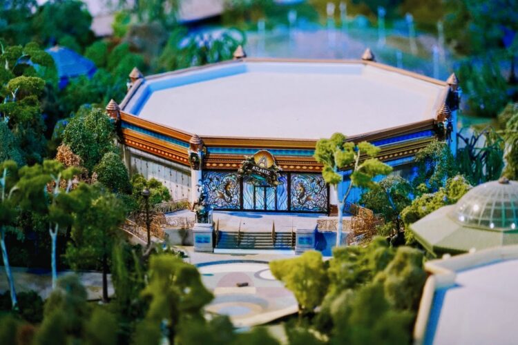 A closer look at teeny-tiny details of the Epic Universe scale model