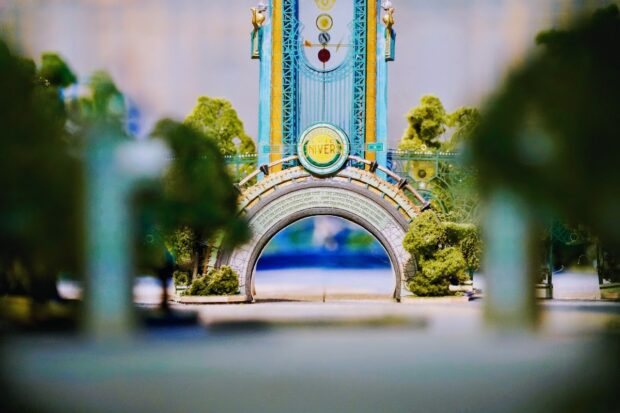 A closer look at teeny-tiny details of the Epic Universe scale model