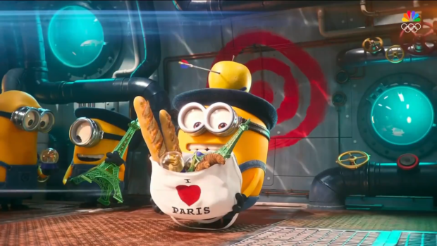 Minions crash Olympics opening ceremonies, steal Mona Lisa