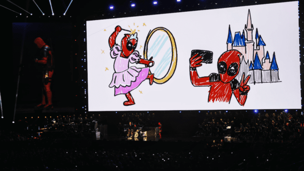 Deadpool D23 roast, pitches ideas to Disney exec Josh D'Amaro