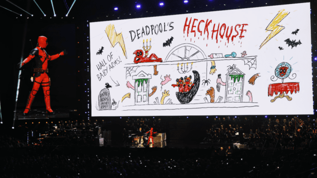Deadpool D23 roast, pitches ideas to Disney exec Josh D'Amaro