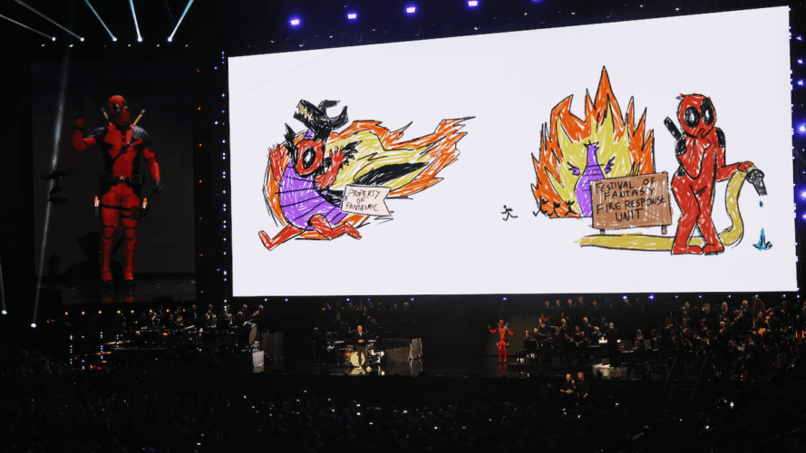 Deadpool D23 roast, pitches ideas to Disney exec Josh D'Amaro