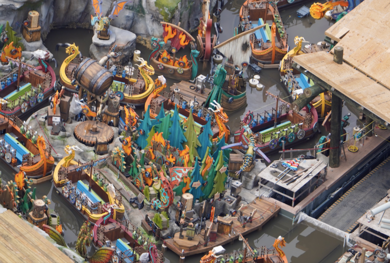 Epic Universe photos reveal Toothless, Dixie Kong, and a phoenix
