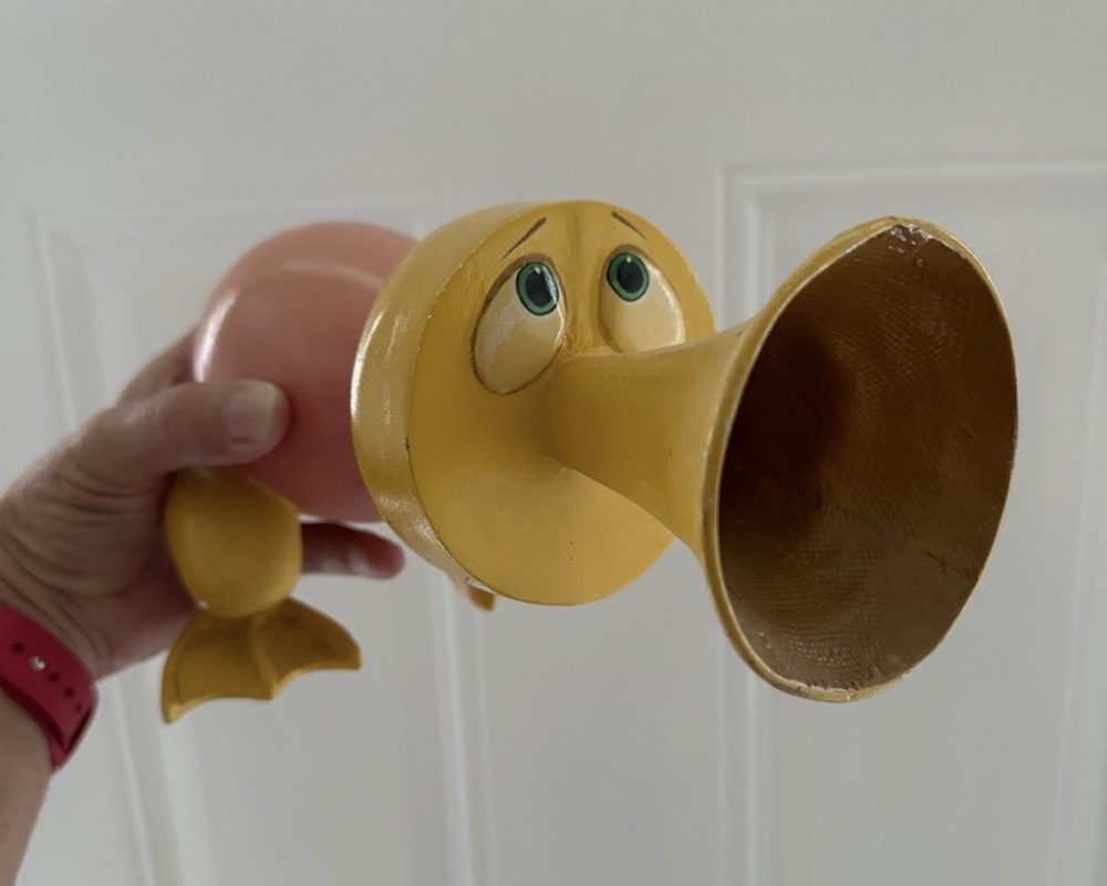 Paul Osterhout created the 'Horn Duck' for Alice in Wonderland ride