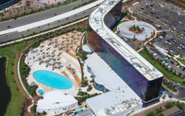 Epic Universe hotels construction: Helios, Stella Nova, Terra Luna