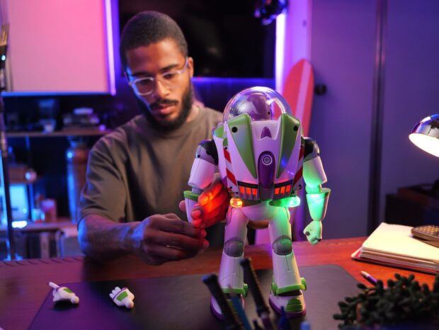 $600 Buzz Lightyear toy robot most high-tech Toy Story merch ever