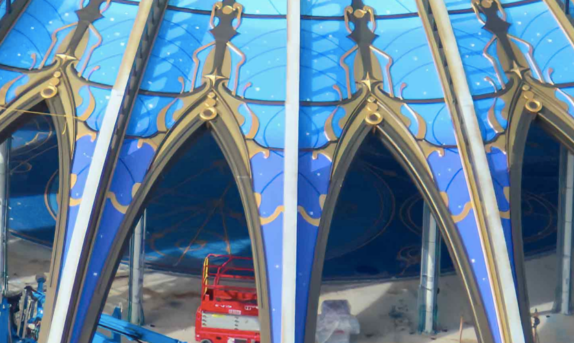 Celestial Park at Epic Universe stuns in new construction photos