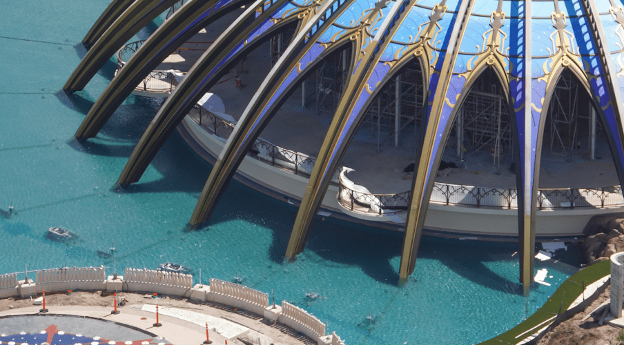 Celestial Park at Epic Universe stuns in new construction photos