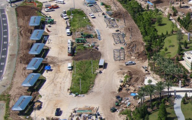 Celestial Park at Epic Universe stuns in new construction photos