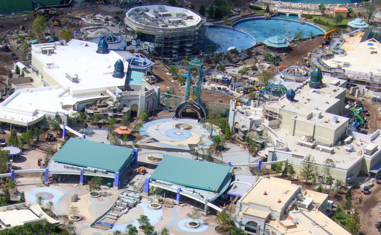 Celestial Park at Epic Universe stuns in new construction photos
