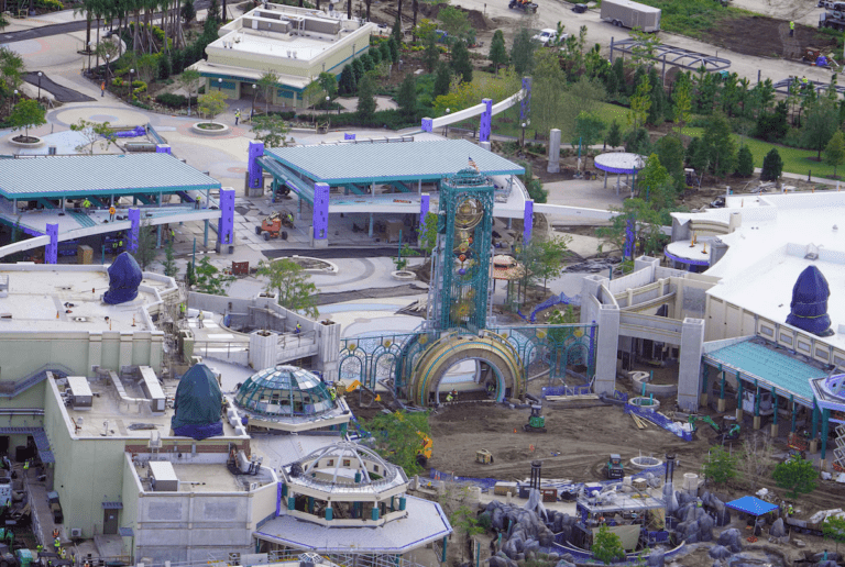 Celestial Park at Epic Universe stuns in new construction photos