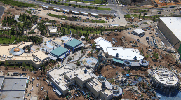 Celestial Park at Epic Universe stuns in new construction photos
