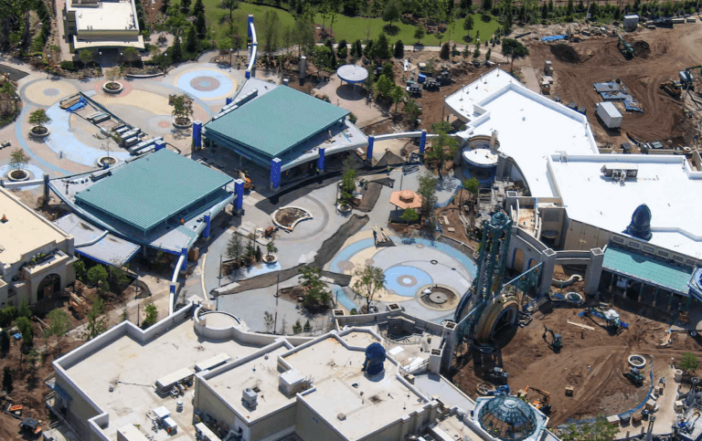 Celestial Park at Epic Universe stuns in new construction photos