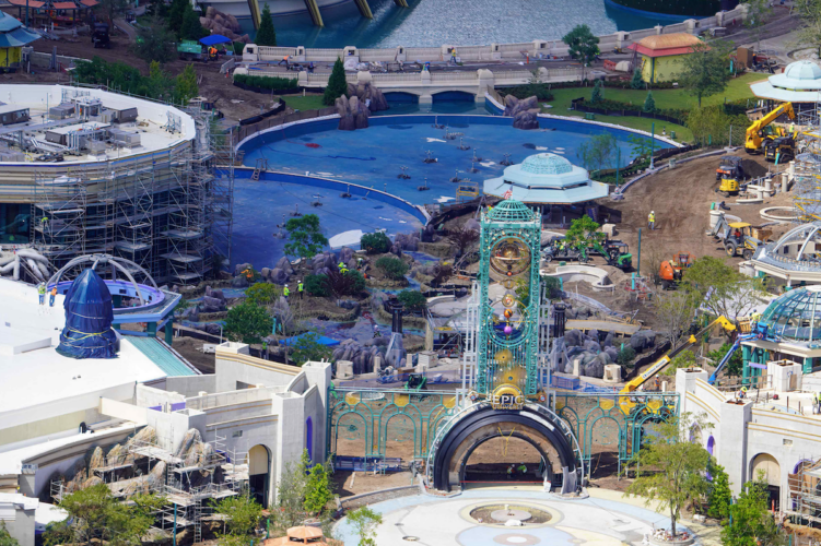 Celestial Park at Epic Universe stuns in new construction photos