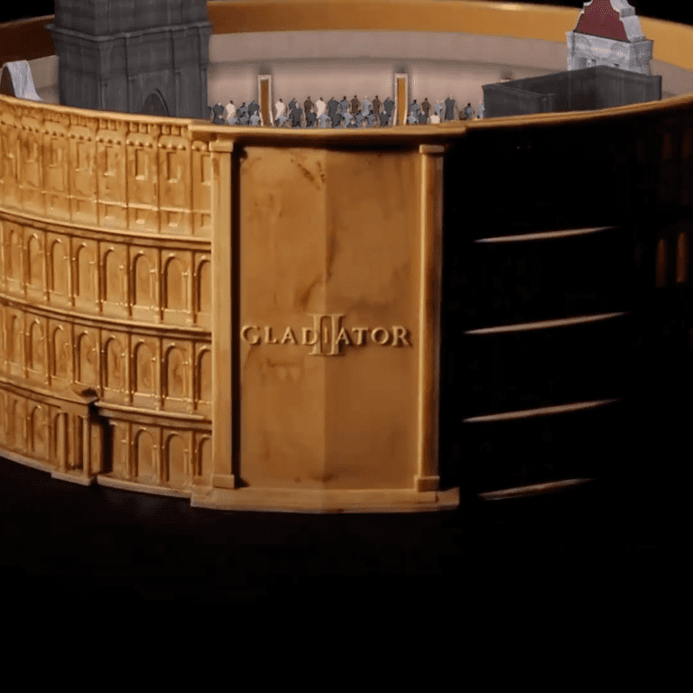 Gladiator 2 popcorn bucket from Cinemark is an AR arena