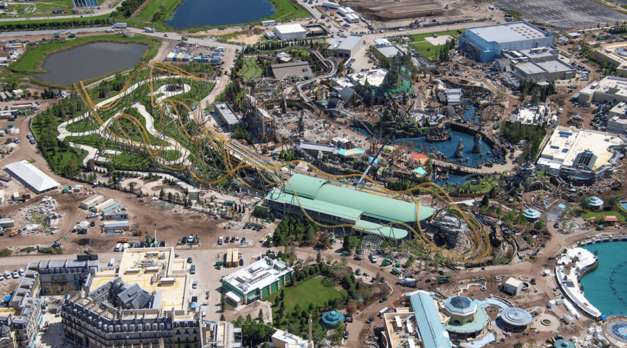 Celestial Park at Epic Universe stuns in new construction photos