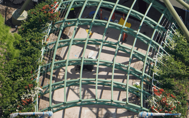 Celestial Park at Epic Universe stuns in new construction photos