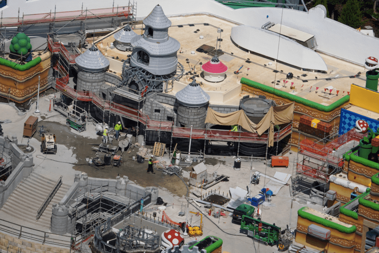 Nintendo at Epic Universe construction in Orlando, October 2024