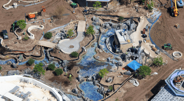 Celestial Park at Epic Universe stuns in new construction photos