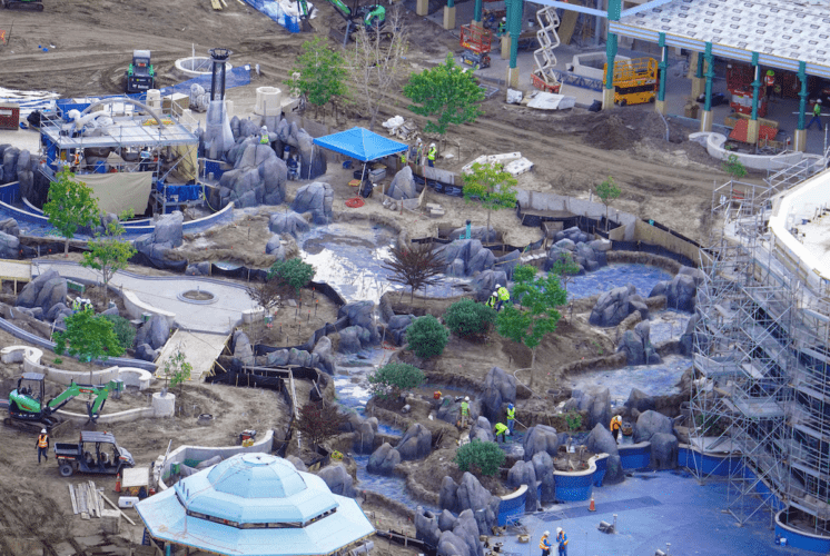 Celestial Park at Epic Universe stuns in new construction photos