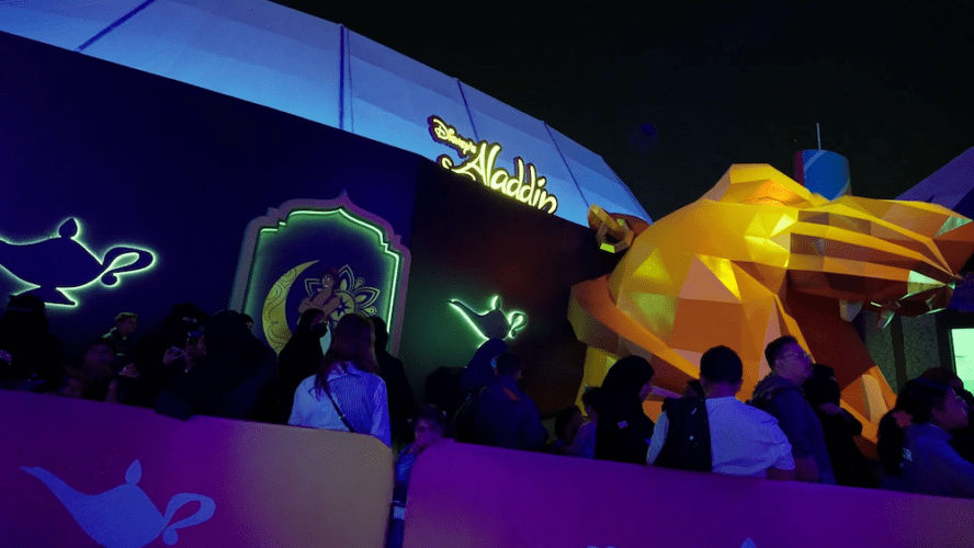 Disney recently built a pop-up theme park in Saudi Arabia