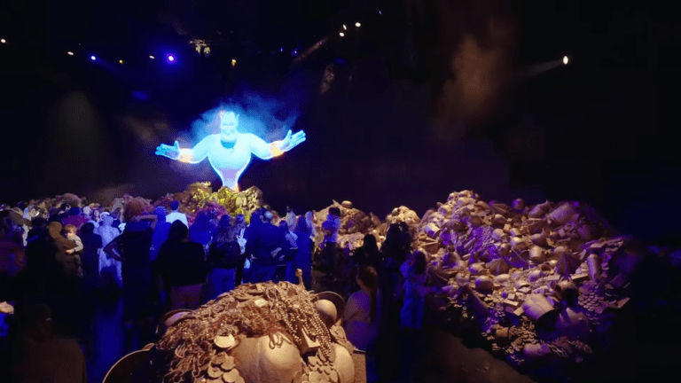 Disney recently built a pop-up theme park in Saudi Arabia
