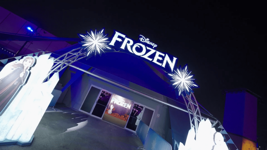 Disney recently built a pop-up theme park in Saudi Arabia