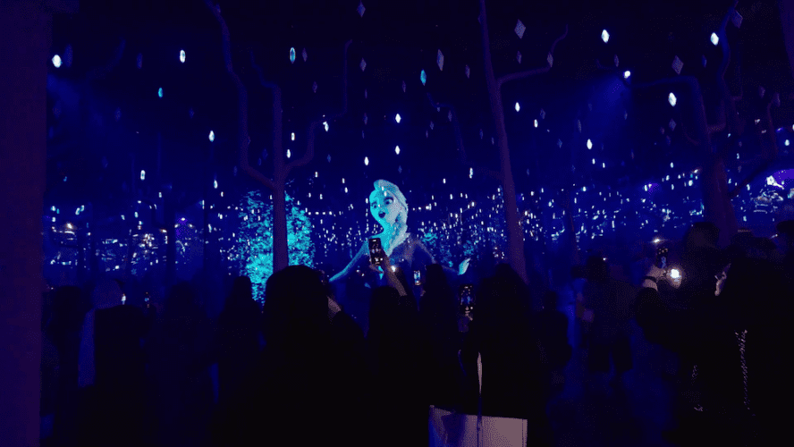 Disney recently built a pop-up theme park in Saudi Arabia