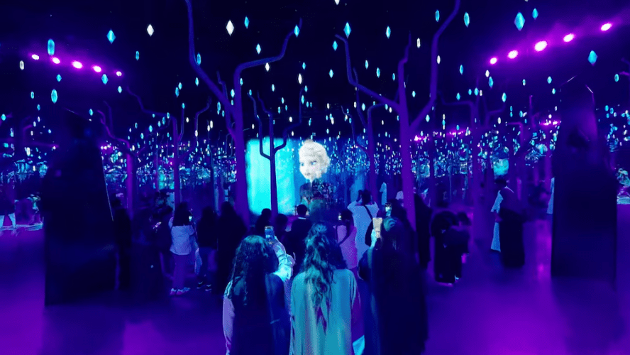 Disney recently built a pop-up theme park in Saudi Arabia