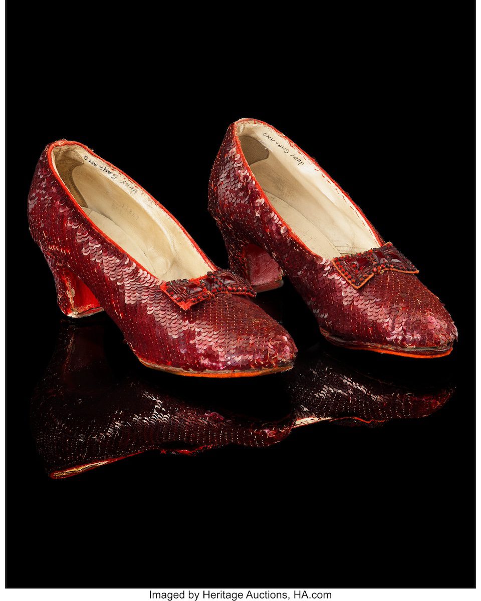 Hollywood Auction features ruby slippers and Wicked Witch's hat