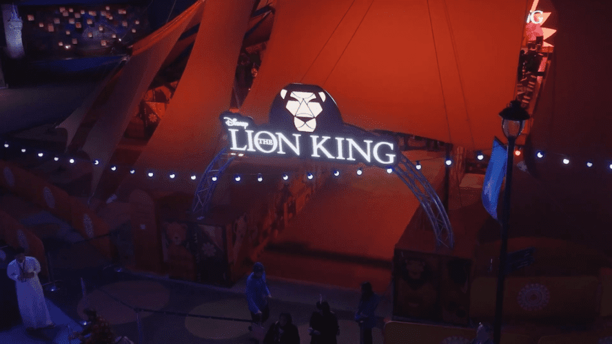 Disney recently built a pop-up theme park in Saudi Arabia