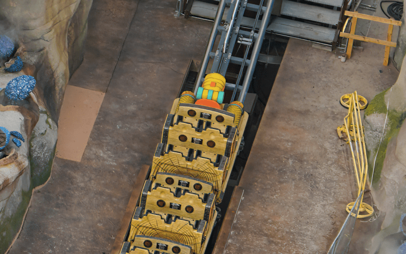 Hiccup's Wing Gliders coaster testing at Epic Universe