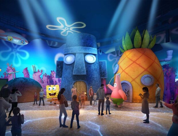 Bikini Bottom theme park land opening with 7 'SpongeBob' rides