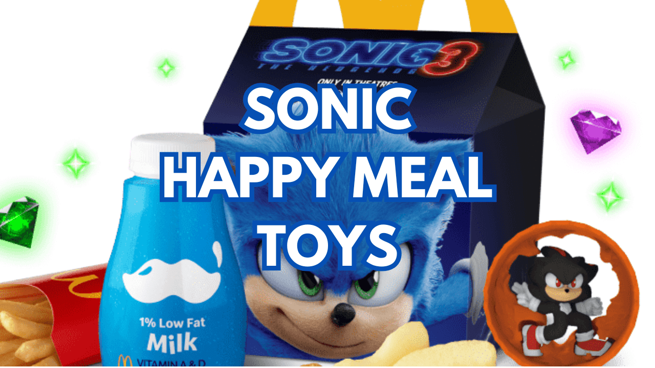 Sonic Happy Meal toys now at McDonald's for 'Sonic 3'