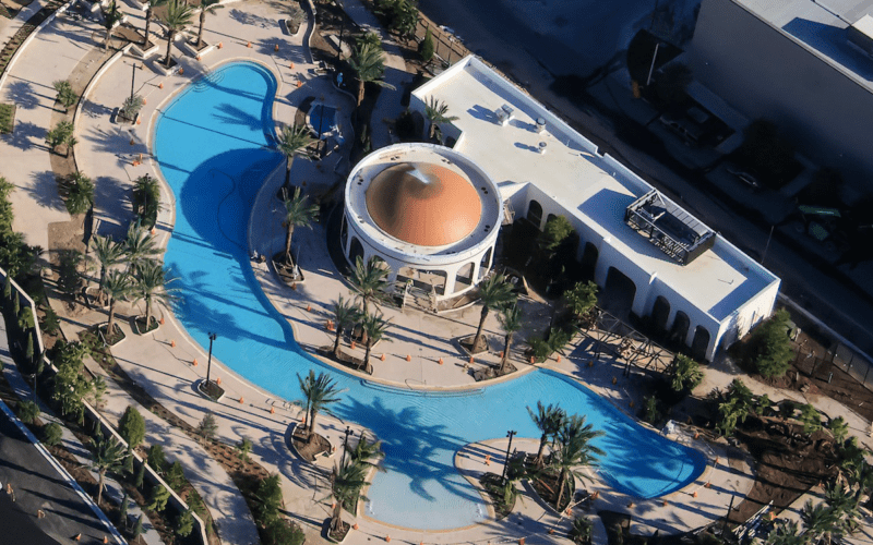 Universal hotel pools construction: Helios Grand, Terra Luna