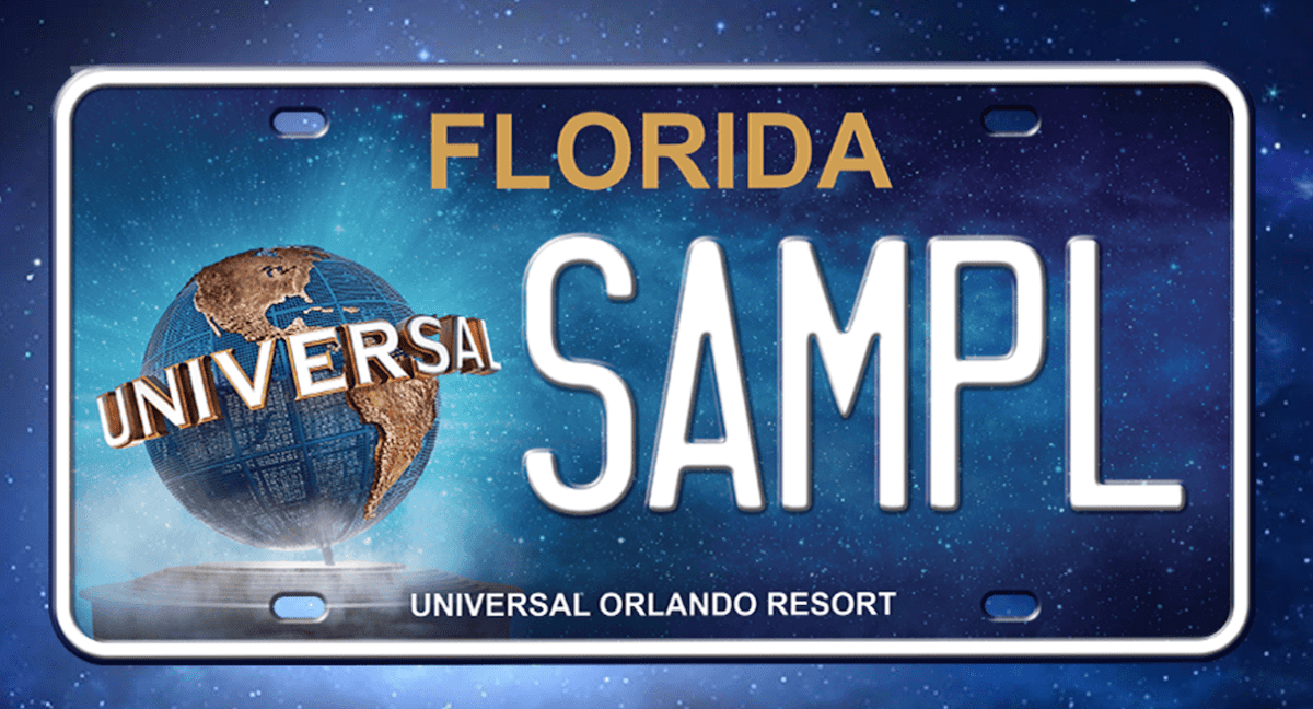 Universal Orlando license plate to benefit Give Kids the World