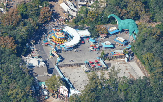 DinoLand aerial photos before Tropical Americas construction