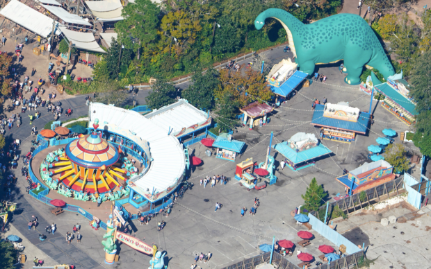 DinoLand aerial photos before Tropical Americas construction