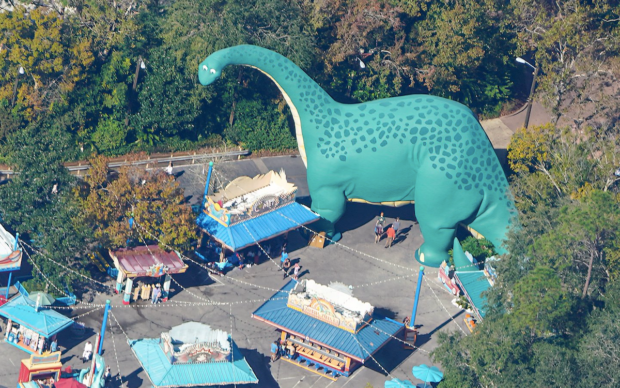 DinoLand aerial photos before Tropical Americas construction