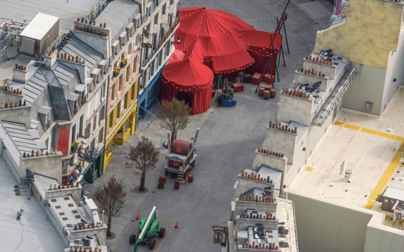 Ministry of Magic construction | Harry Potter world at Epic Universe