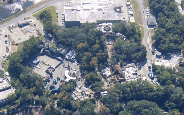 DinoLand aerial photos before Tropical Americas construction