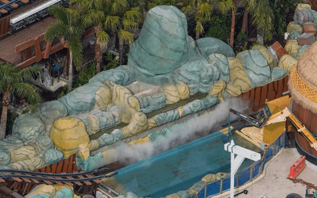 Donkey Kong coaster ride-testing with real people at Epic Universe