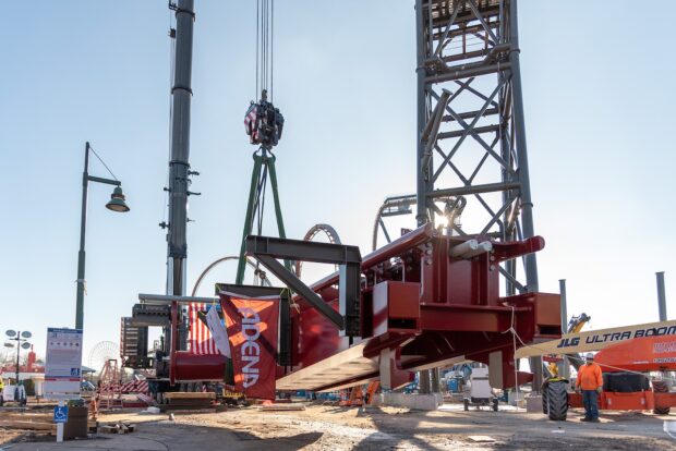 Cedar Point construction update: Siren's Curse tilt roller coaster