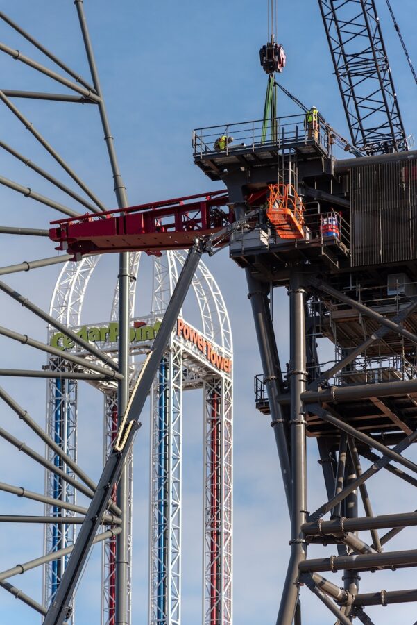 Cedar Point construction update: Siren's Curse tilt roller coaster